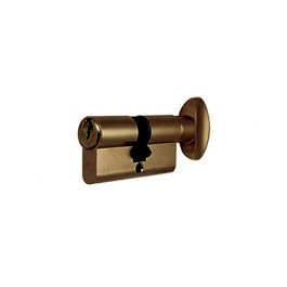 Lock cylinder 7cm with thumb turn for interior doors, Oxide