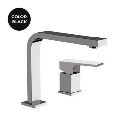 REMER - Qubika Two holes single-lever washbasin mixer, matt black