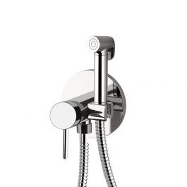 Shut-off mixer with shut-off hand shower 120cm, chrome