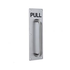 Pull Handle with Plate Stainless Steel