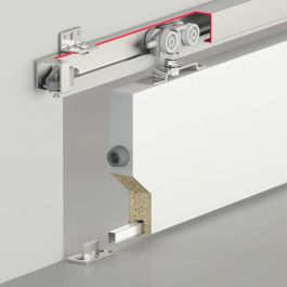 80 KG Adjustable sliding door system, one door, has ball bearing