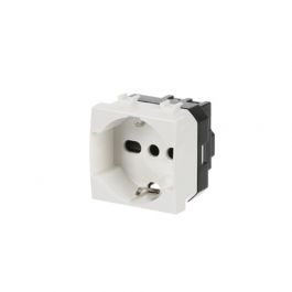 ABB - Chiara Socket outlet 2P+E, 16A, P30/P17 antibacterial , White