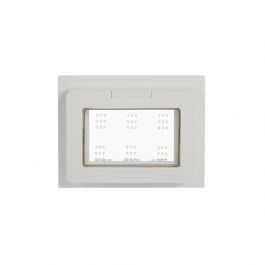 ABB - Chiara IP55 frame for flush mounting, with Hinged Lid, 3 modules, White