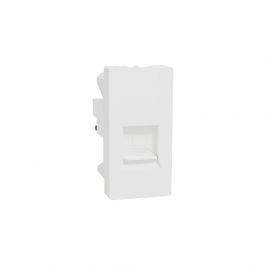 Schneider Data Socket, Miluz E, mechanism, CAT6, with shutter, white