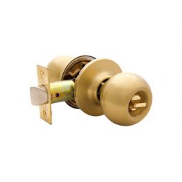 Matt Golden Bola Bathroom Knob Set