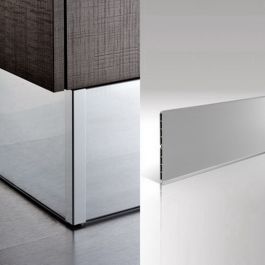 Covered Plinth Pvc Chrome 15Cm