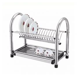 Stainless Steel Dish Rack Stand 60 cm, 2 Shelf