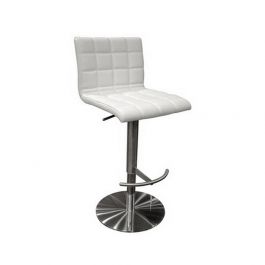 Stainless White High Chair With Gaslift