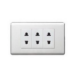 3 Gang 2 Pin Socket