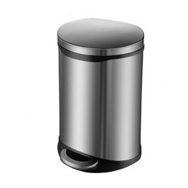 Pedal Dustbin Stainless Steel 6L Metallic Silver