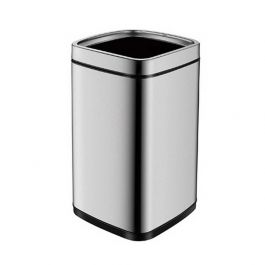 Outdoors Dustbin Stainless Steel 9L Metallic Silver