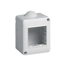 IP40 surface enclosure 2-module for Eikon and Plana series