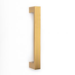 Modern Pull Handle, Satin Gold
