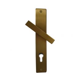 York Flat Door Handles With Square Modern Plate