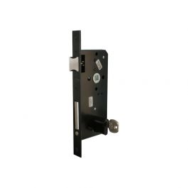 Mortise External Lock With Cylender 70 Mm, Black
