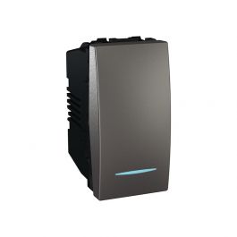 Rocker Switch - 1-Way - 16 Ax 250 Vac - 1 M - Graphite