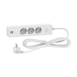 Unica Extend Schuko Trailing Lead With 3 Sockets With 2 Usb, 3 M Cable ...
